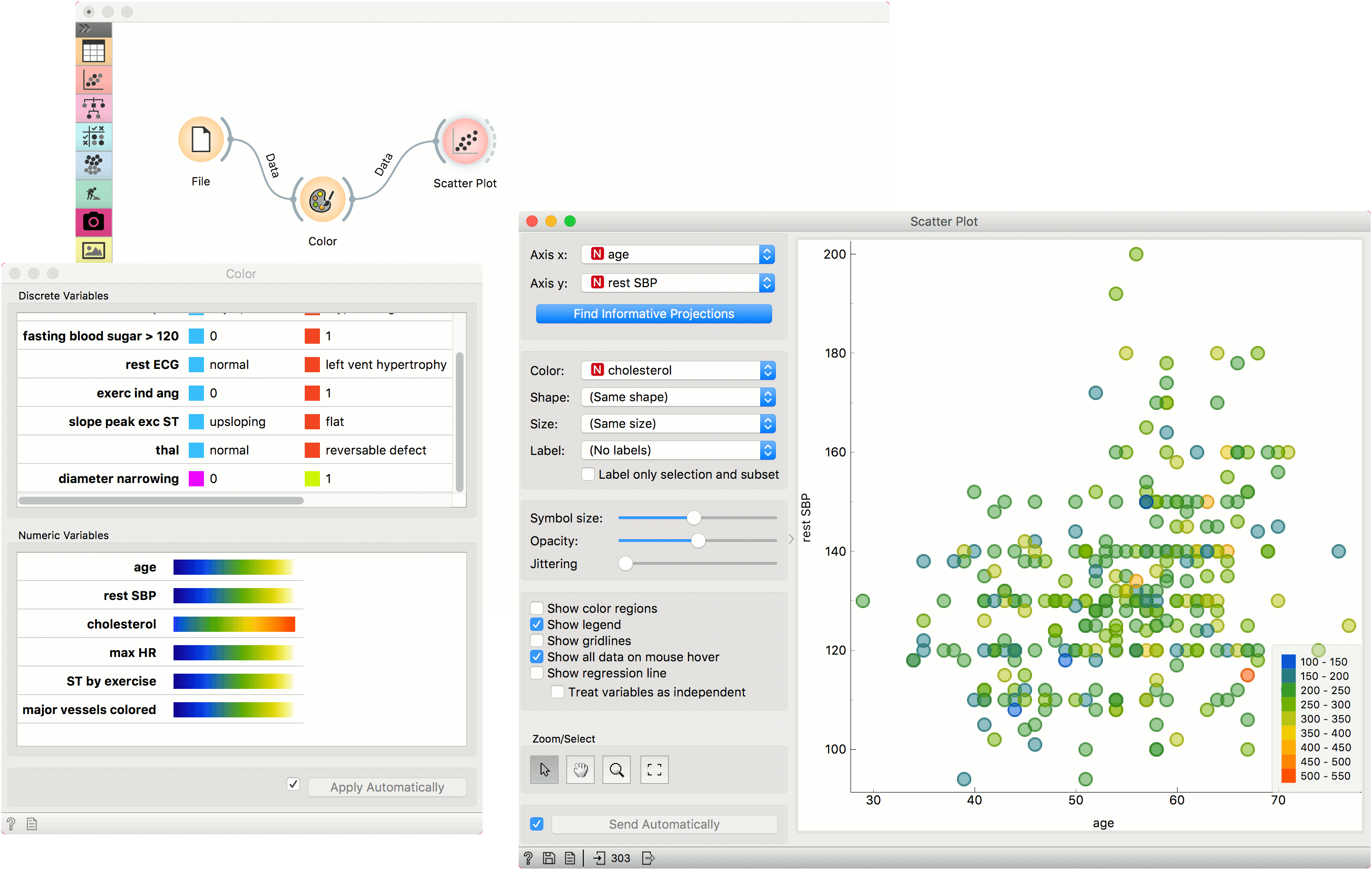 Orange Data Mining - Color