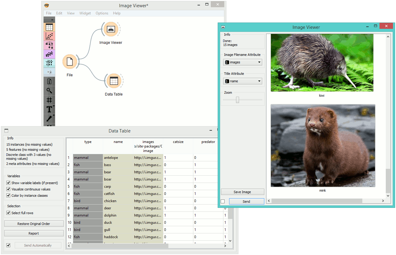 Orange Data Mining - Image Viewer