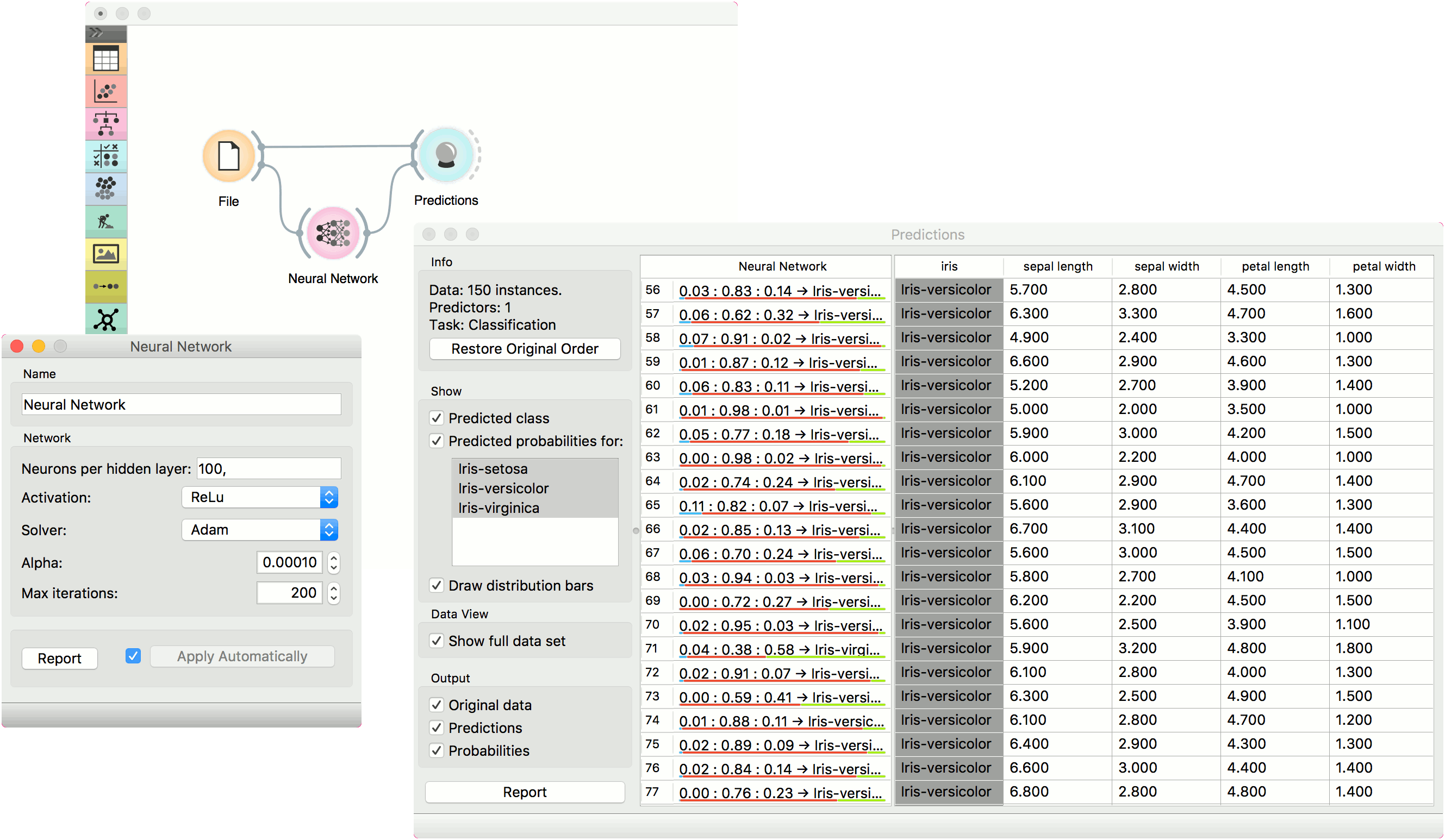 Orange Data Mining Neural Network